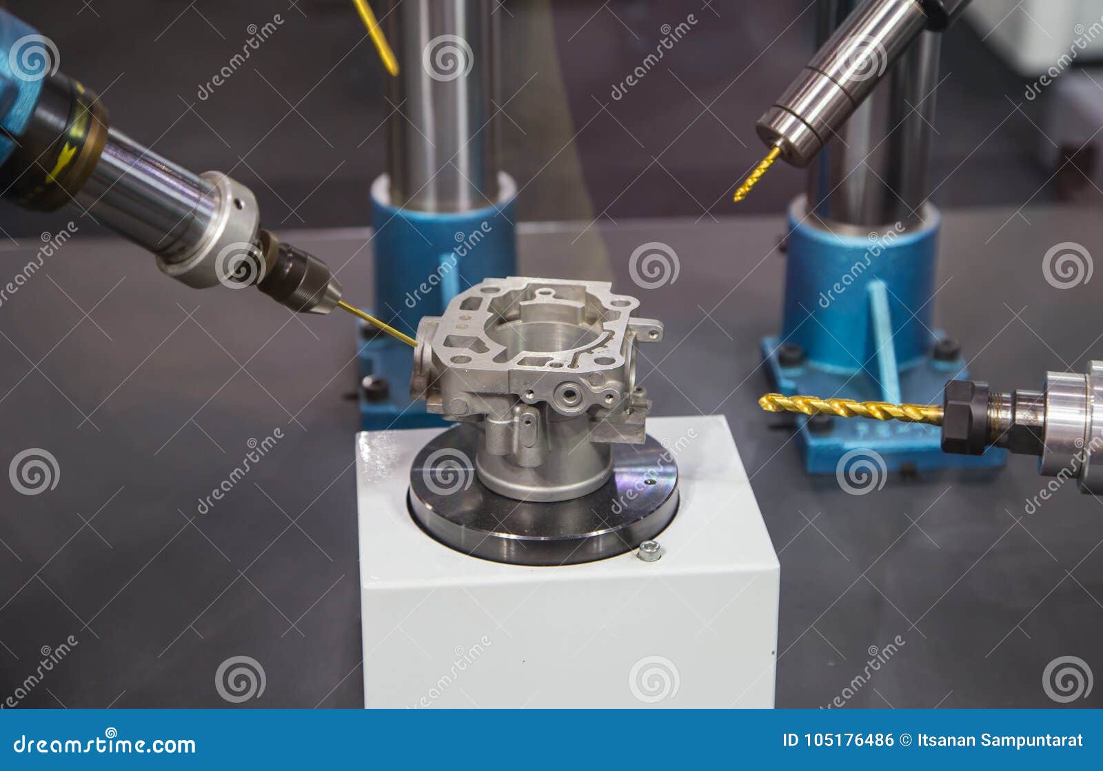 Robot drilling machine stock photo. Image of production - 105176486
