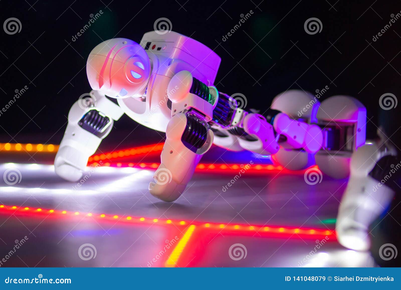 Robot EXPO Robopolis in Minsk, Belarus Dancing Robot Editorial Stock ...