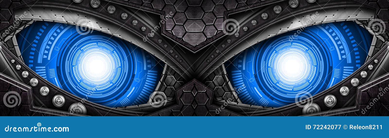 Robot eye. stock illustration. Illustration of lens, background - 72242077