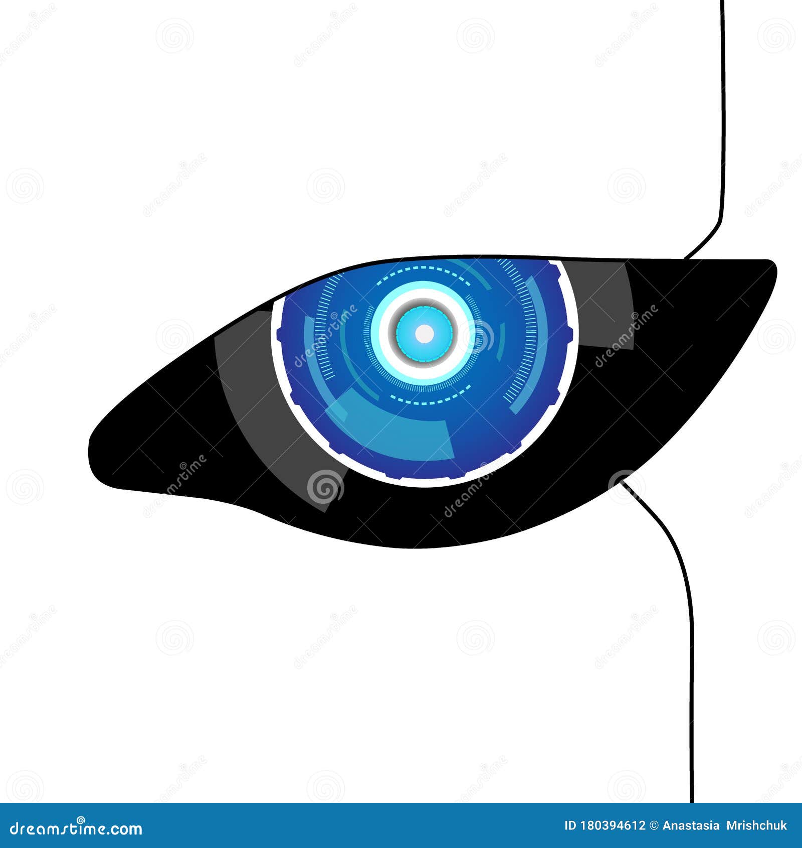 Robot Eye Vector