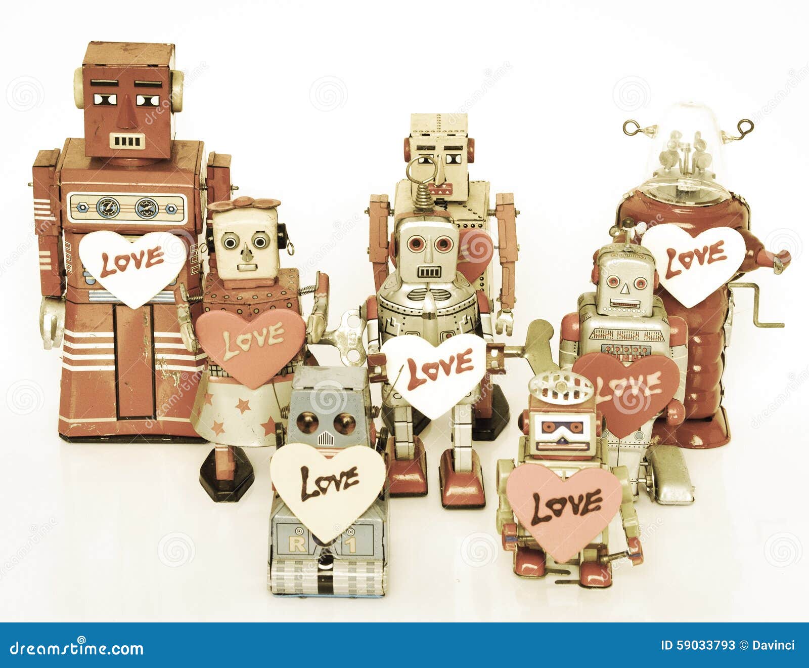 Robot family stock image. Image of enjoyment, humor, gather - 59033793