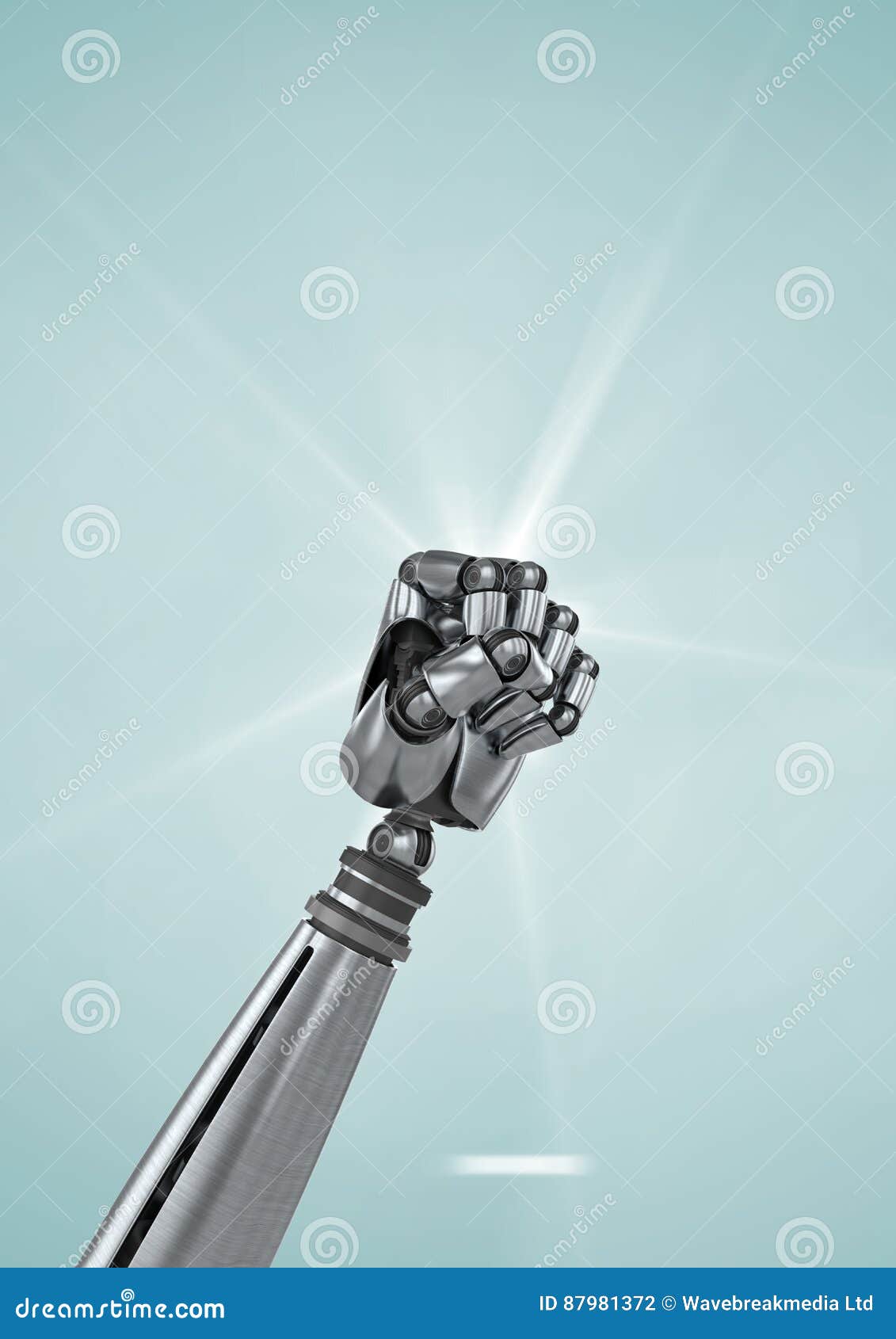 Robot Fist 3d Rendering, Isolated Illustration | CartoonDealer.com ...