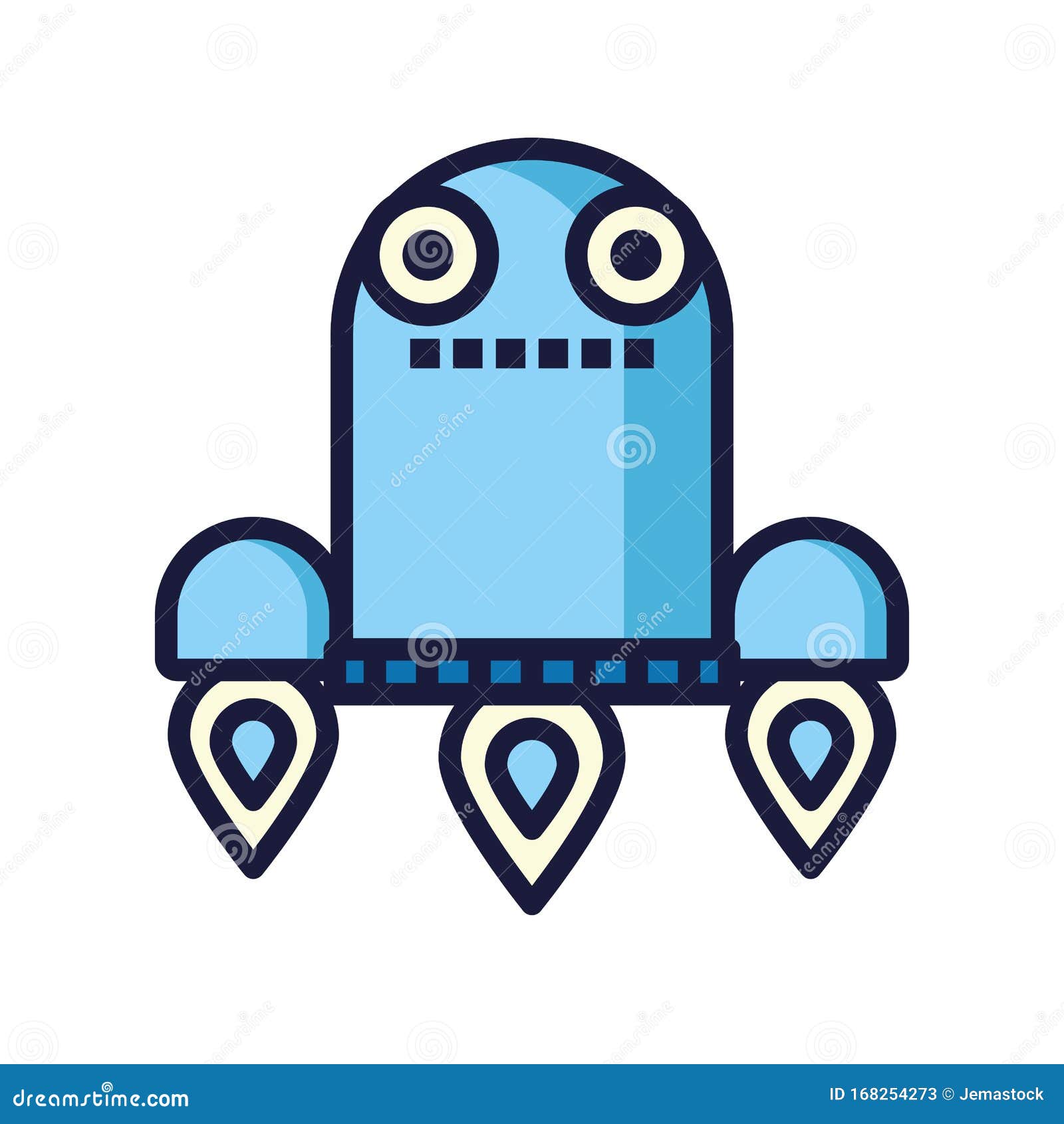 Robot Floating On The Water At Sunset. Royalty-Free Stock Photo ...