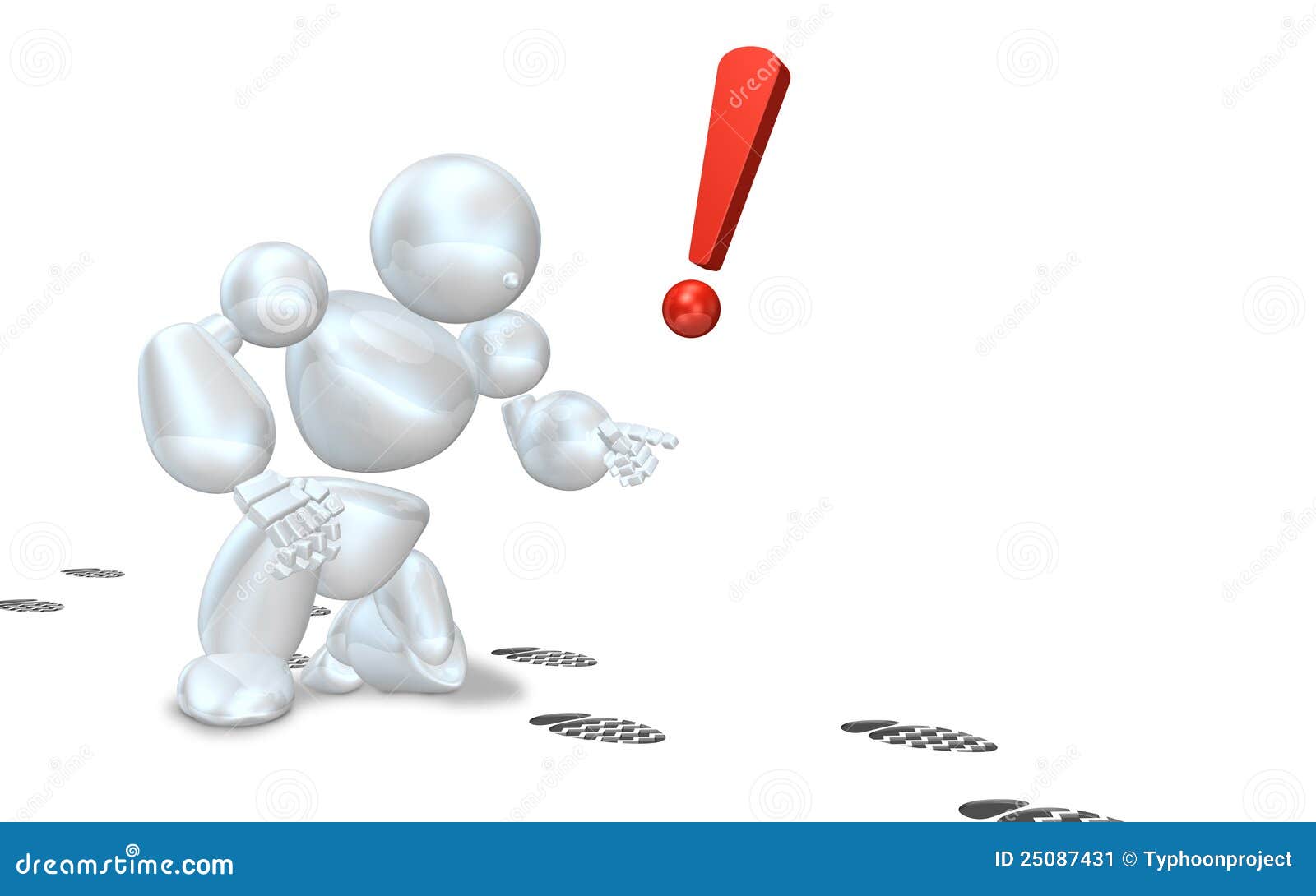 Robot Footprints Tracks, Humanoids Or Bipedal Walking Machine ...