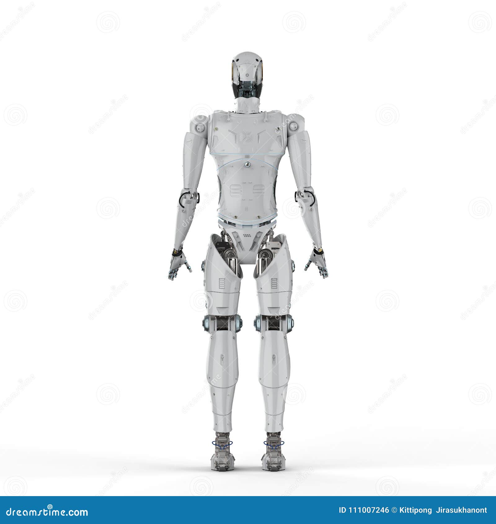 Robot full body stock illustration. Illustration of rear - 111007246