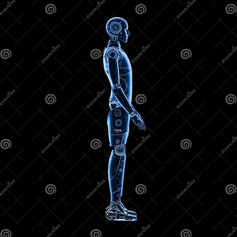 Robot full body stock illustration. Illustration of technology - 110440353
