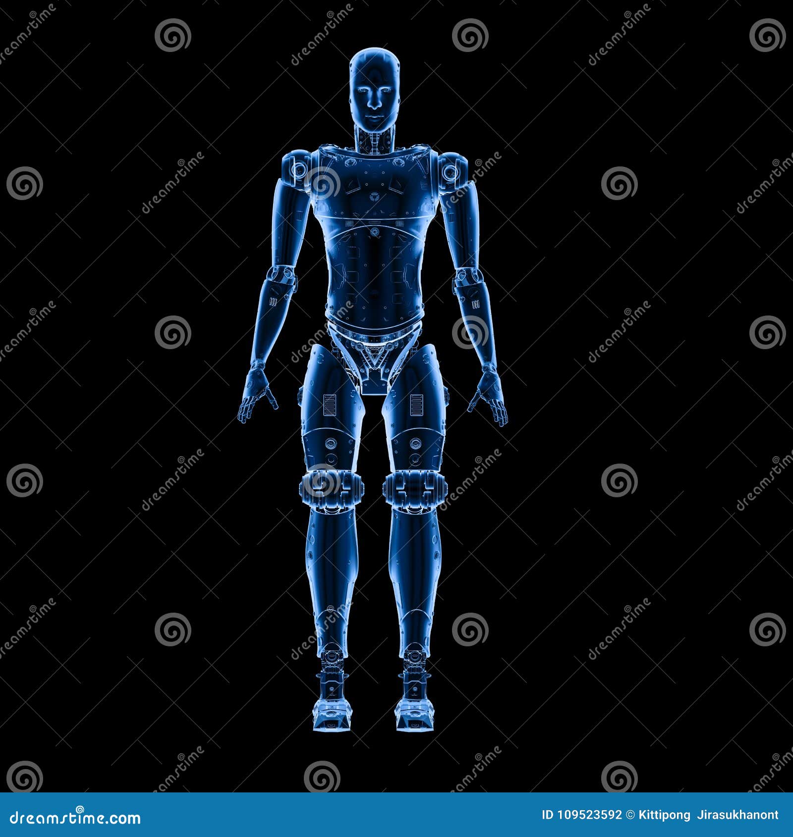 Robot Full Body Royalty-Free Stock Photo | CartoonDealer.com #110440353