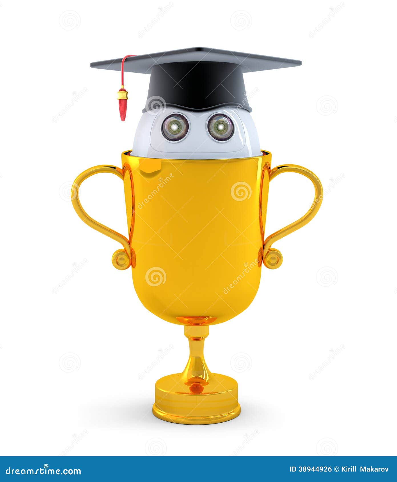 AI Scholar: Robot In A Library Stock Image | CartoonDealer.com #328770853