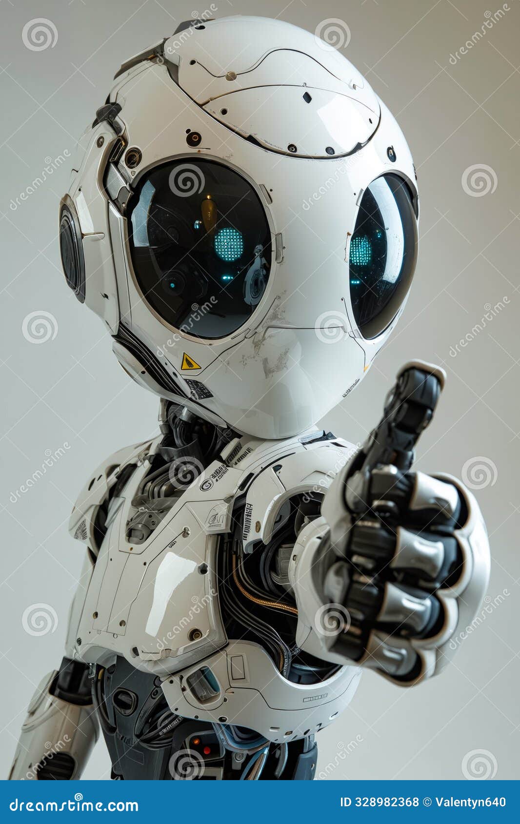 A Robot with a Gun Pointing at the Camera. Generative AI Stock Photo ...