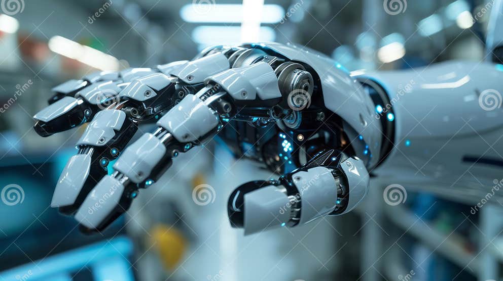 Robot Hand. Advanced Technologies Leading Modern Robotics Stock Photo ...