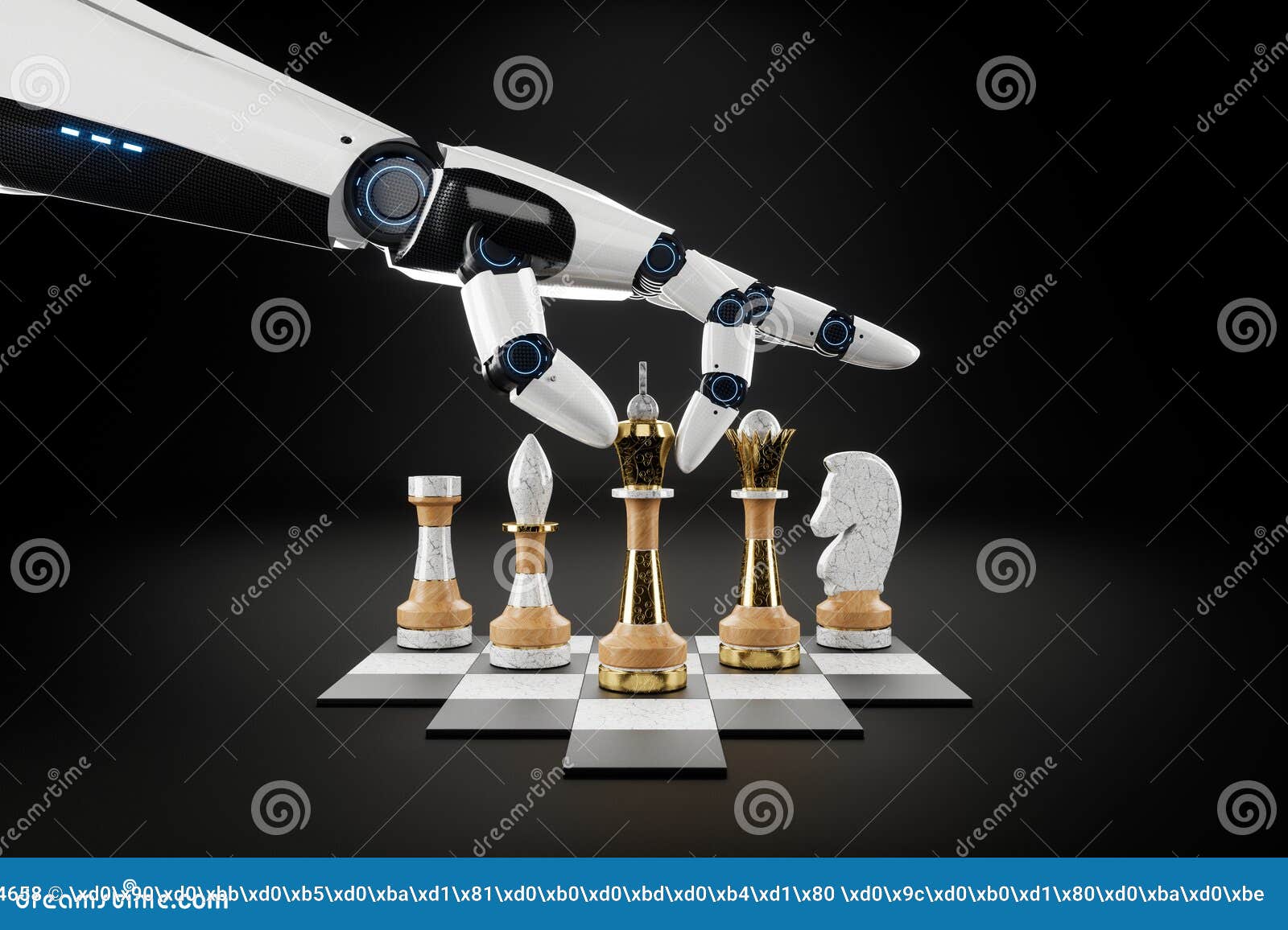 Robot Hand, Artificial Intelligence Plays Chess. Concept: Solving Human ... Robot Hand, Artificial Intelligence Plays Chess. Concept: Solving Human ...