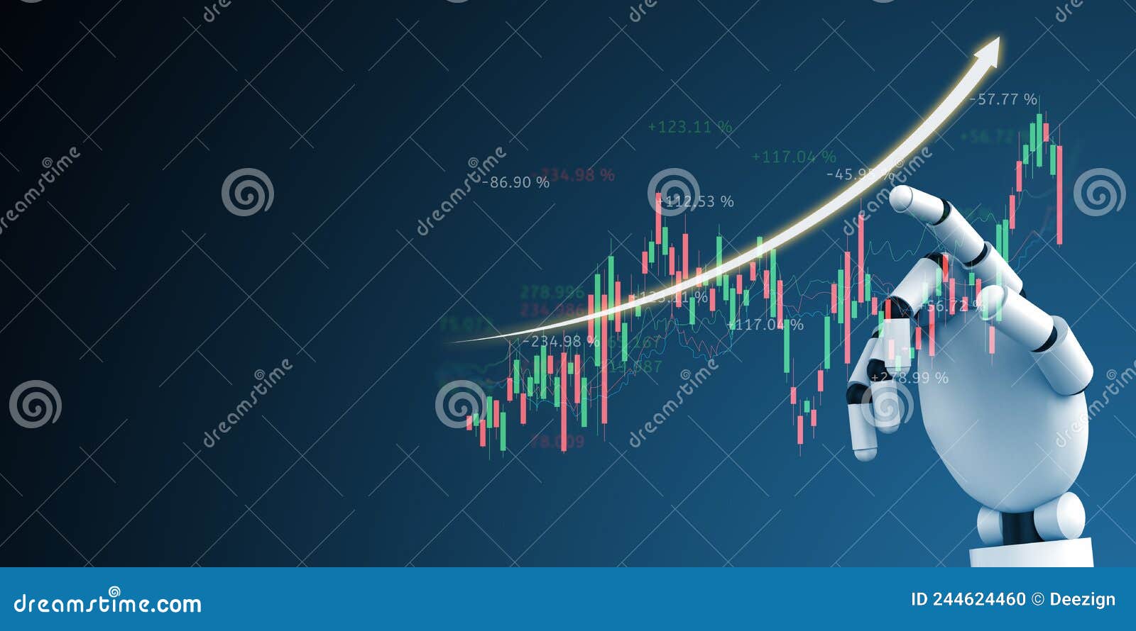 Forex Graph Changes, Chart With Numbers And Candlesticks. New York ...