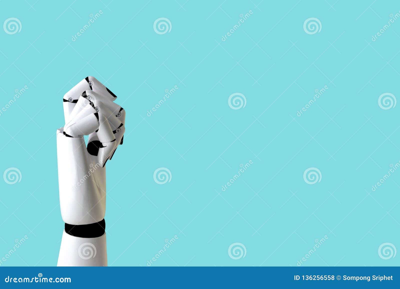 Robot Hand Concept Industry and Robotic Technology Stock Illustration ...