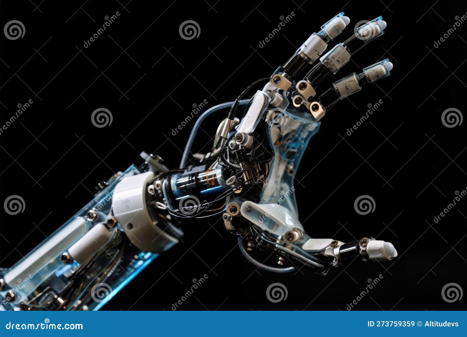 Robot Hand, Equipped with Delicate Forceps, Grasping and Manipulating ...