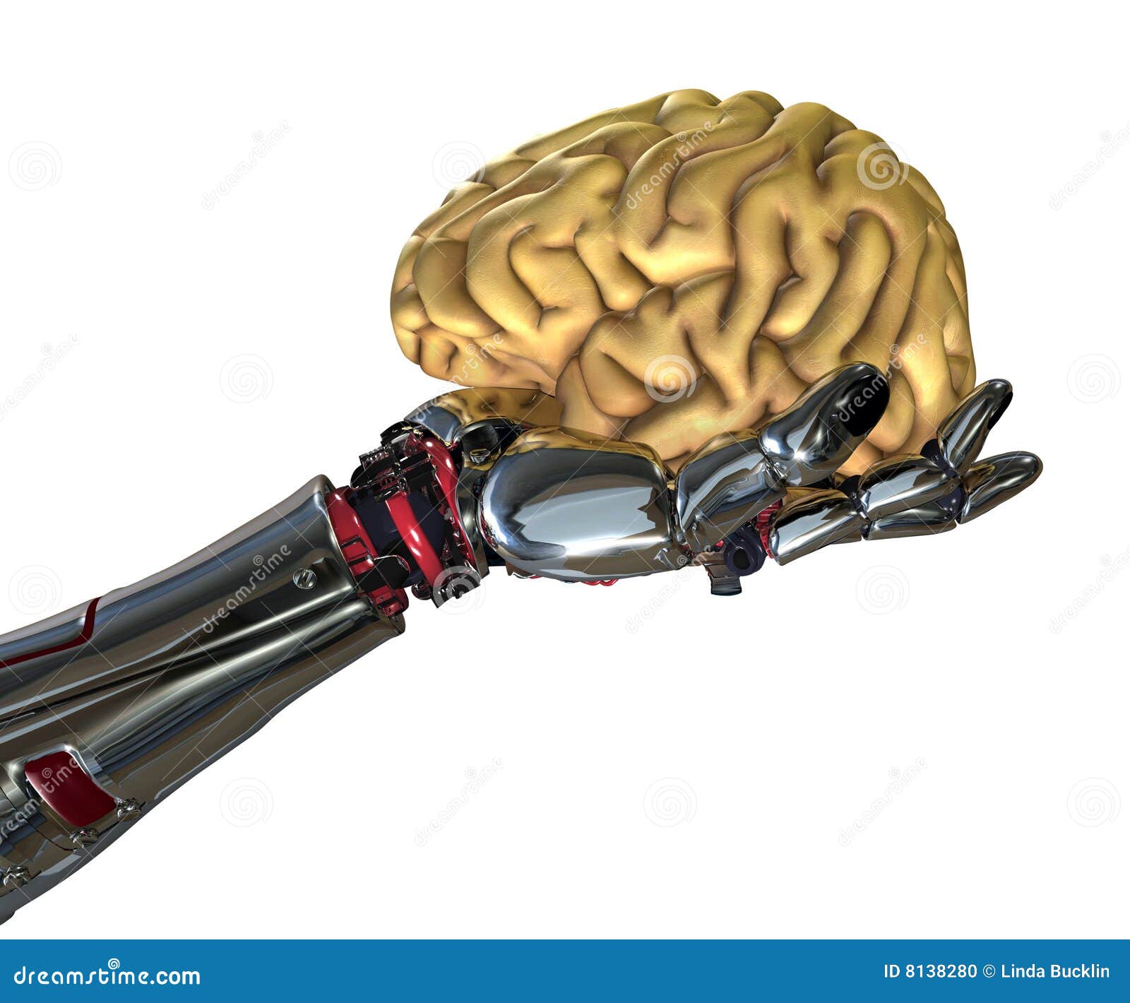 Robot Hand Holding Human Brain Stock Illustration - Illustration of ... Robot Hand Holding Human Brain Stock Illustration - Illustration of ...