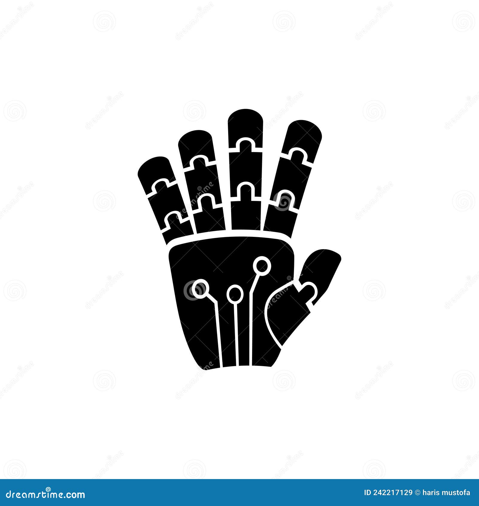 Robot Hand Icon Design Template Vector Isolated Illustration Stock ...