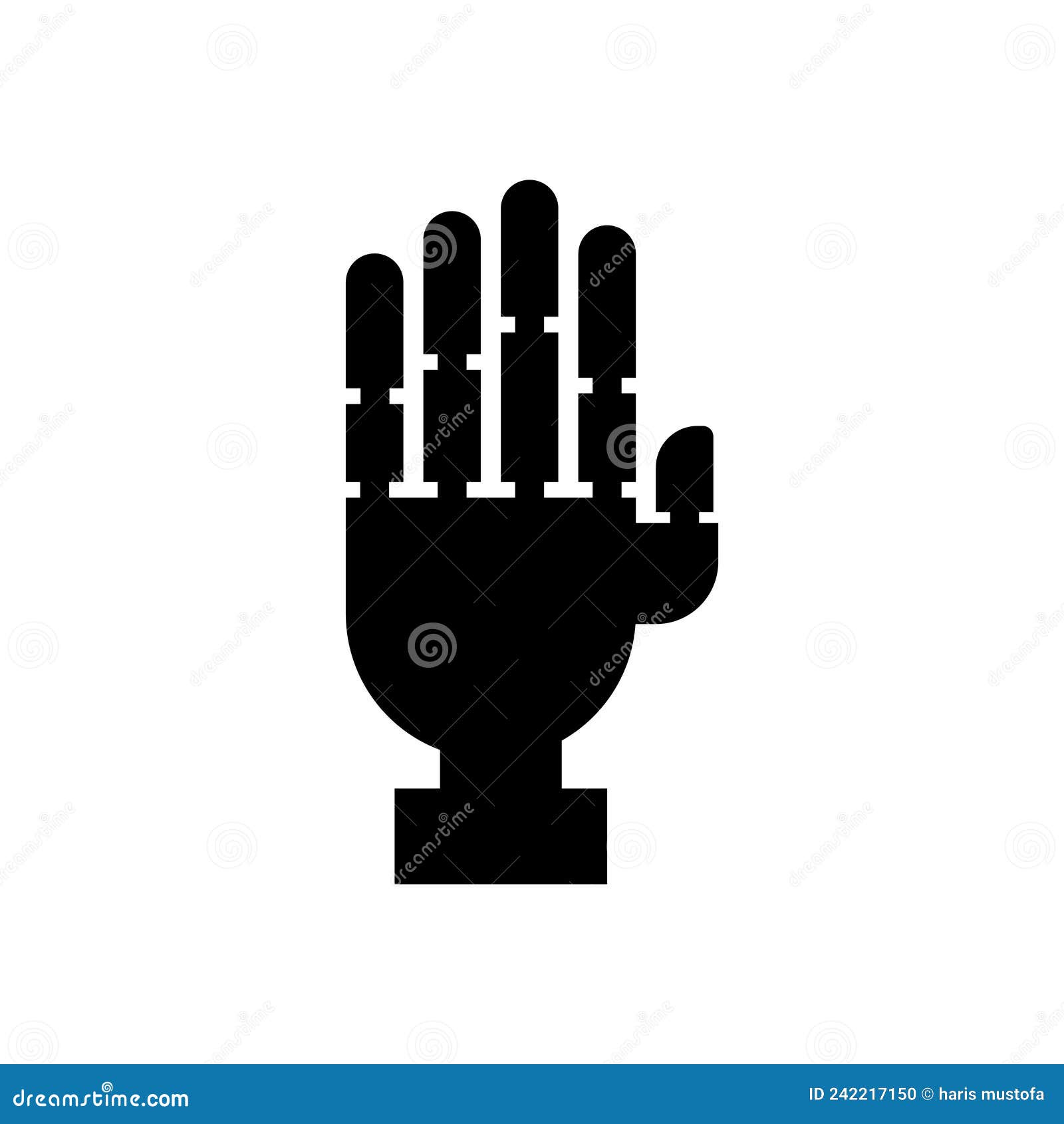 Robot Hand Icon Design Template Vector Isolated Illustration Stock ...