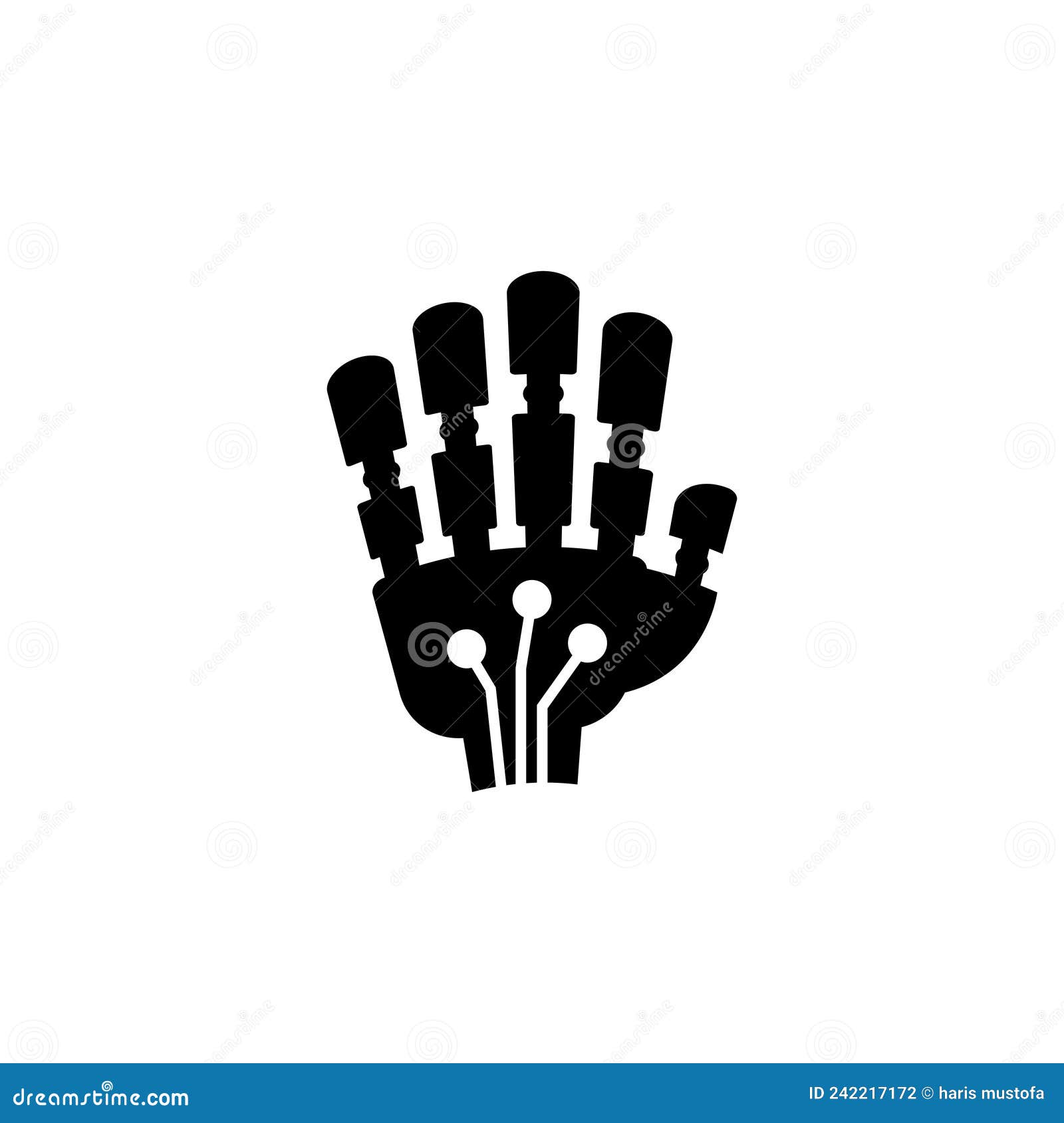 Robot Hand Icon Design Template Vector Isolated Illustration Stock ...
