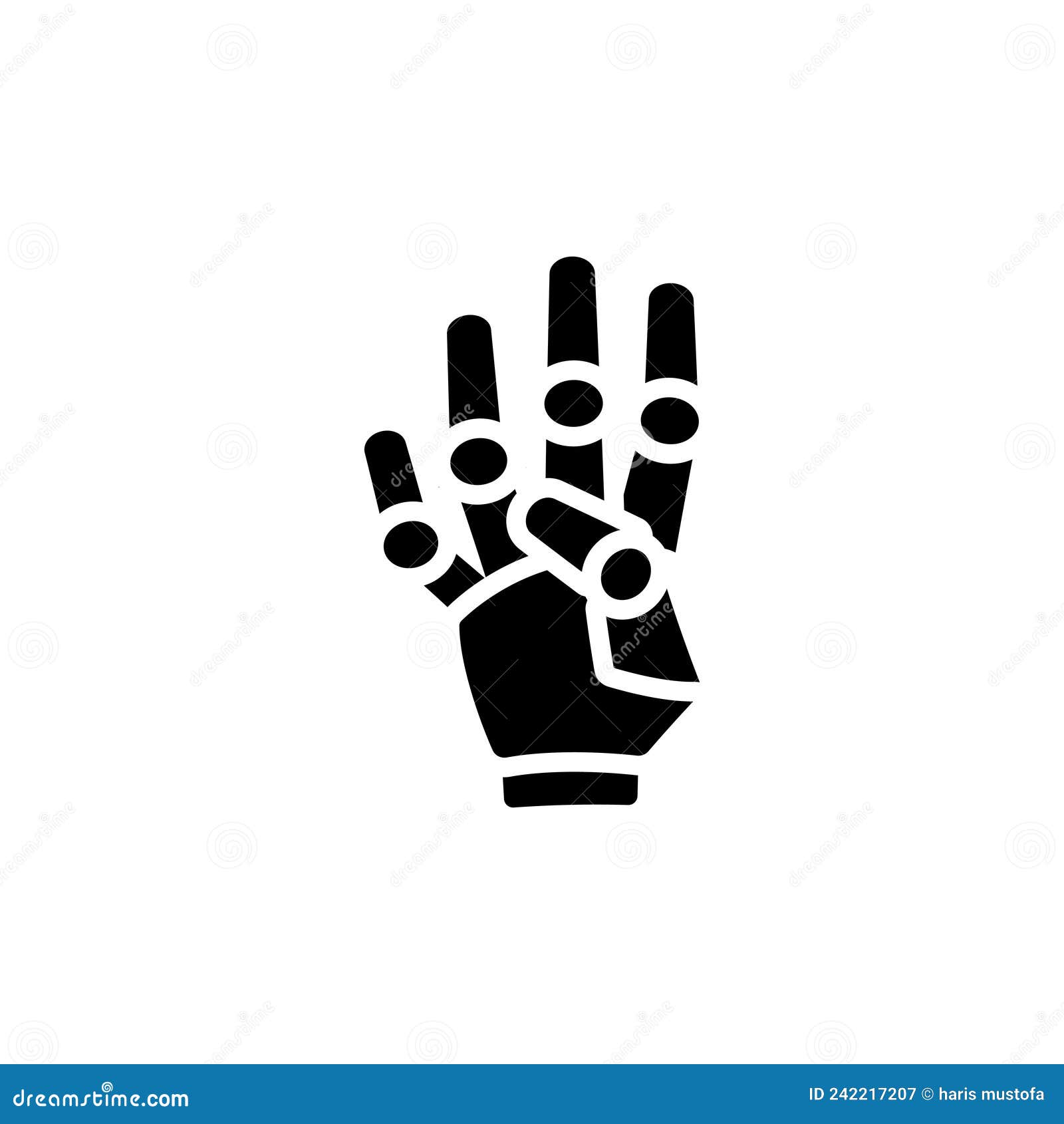 Robot Hand Icon Design Template Vector Isolated Illustration Stock ...