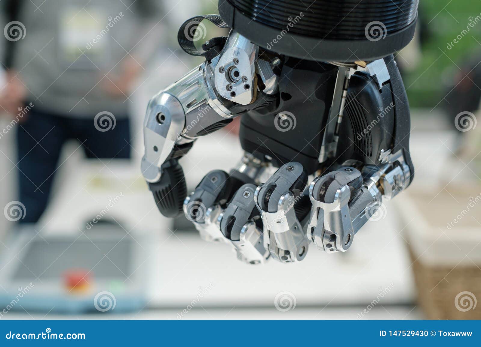 Robot hand macro close up stock photo. Image of factory - 147529430