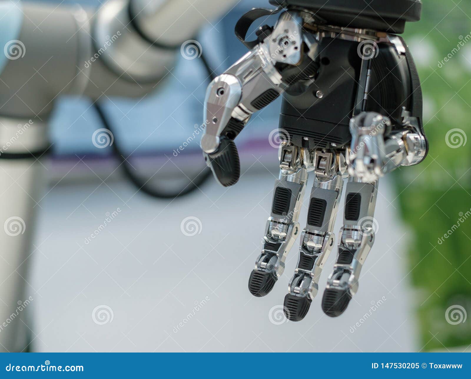Robot hand macro close up stock image. Image of artificial - 147530205