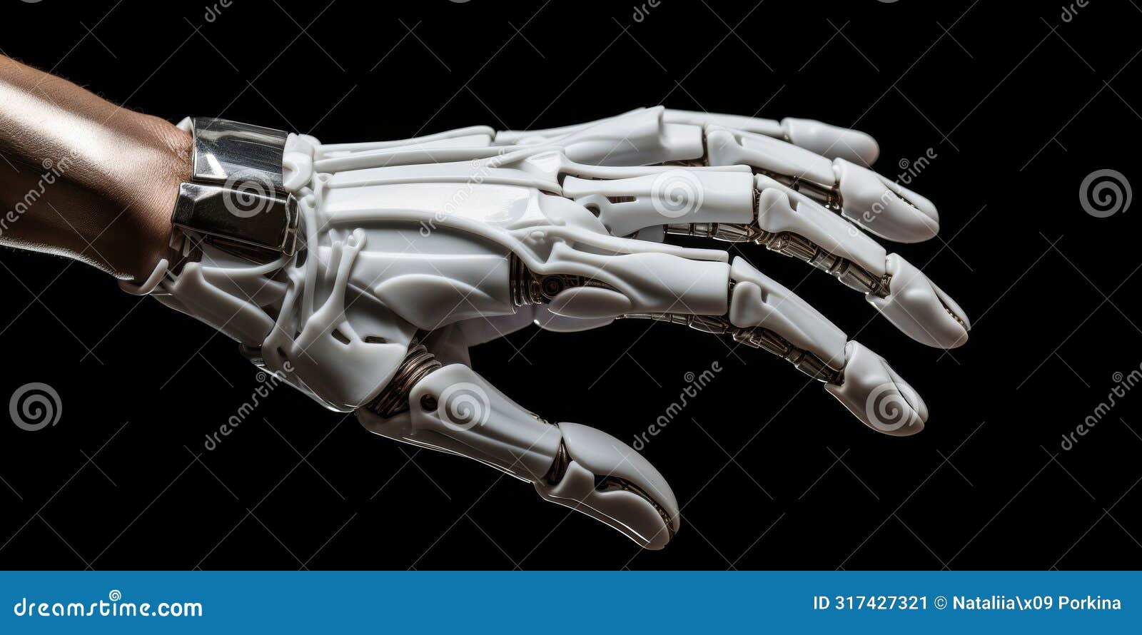 Robot Hand Prosthesis. Futuristic Robot Hand, High-Tech Bionic ...