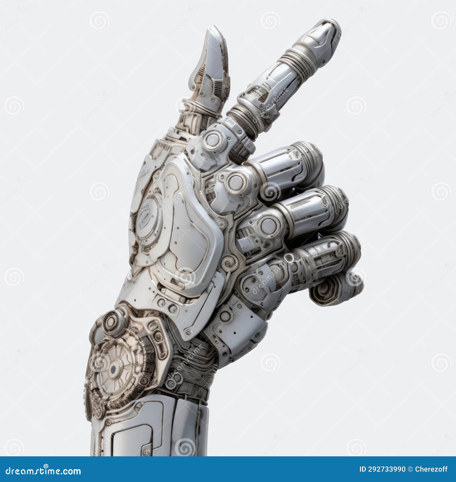 Robot Hand Showing Gestures Stock Photo - Image of display, virtual ...