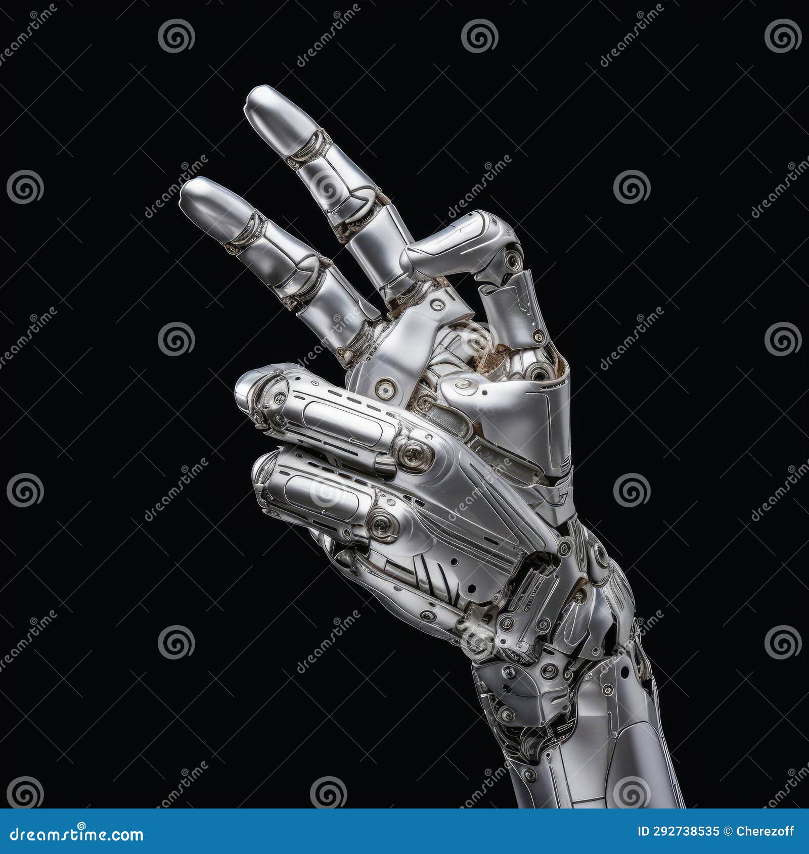 Robot Hand Showing Gestures Stock Image - Image of tech, disruptive ...
