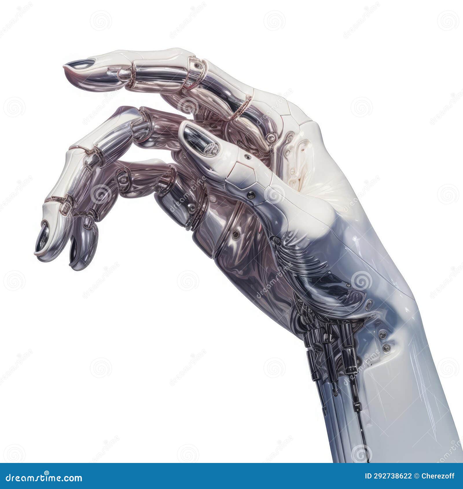 Robot Hand Showing Gestures Stock Photo - Image of touch, blue: 292738622