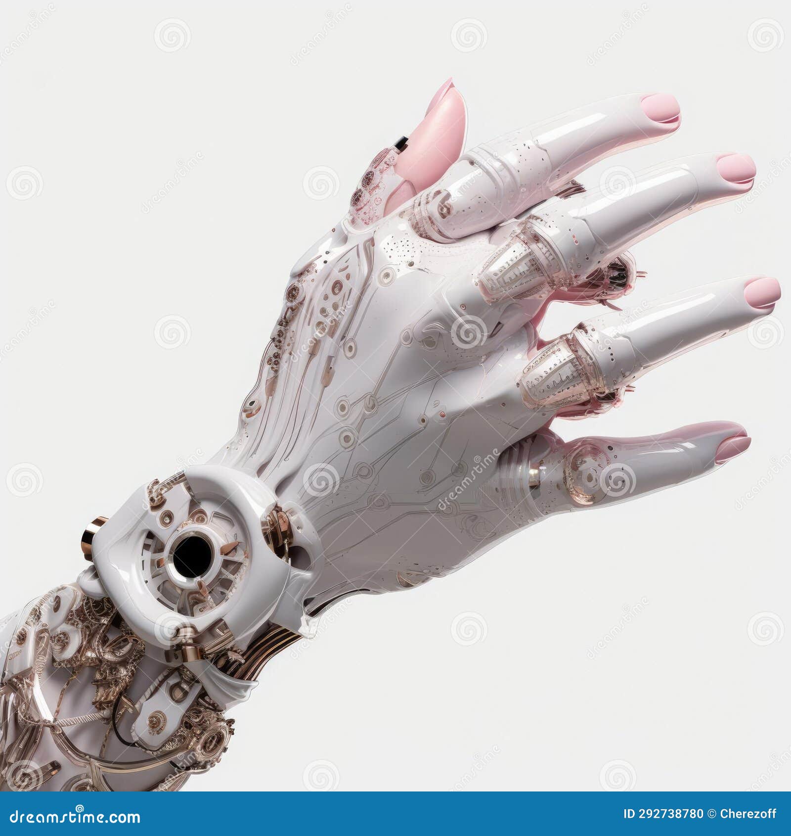 Robot Hand Showing Gestures Stock Photo - Image of design, cyborg ...