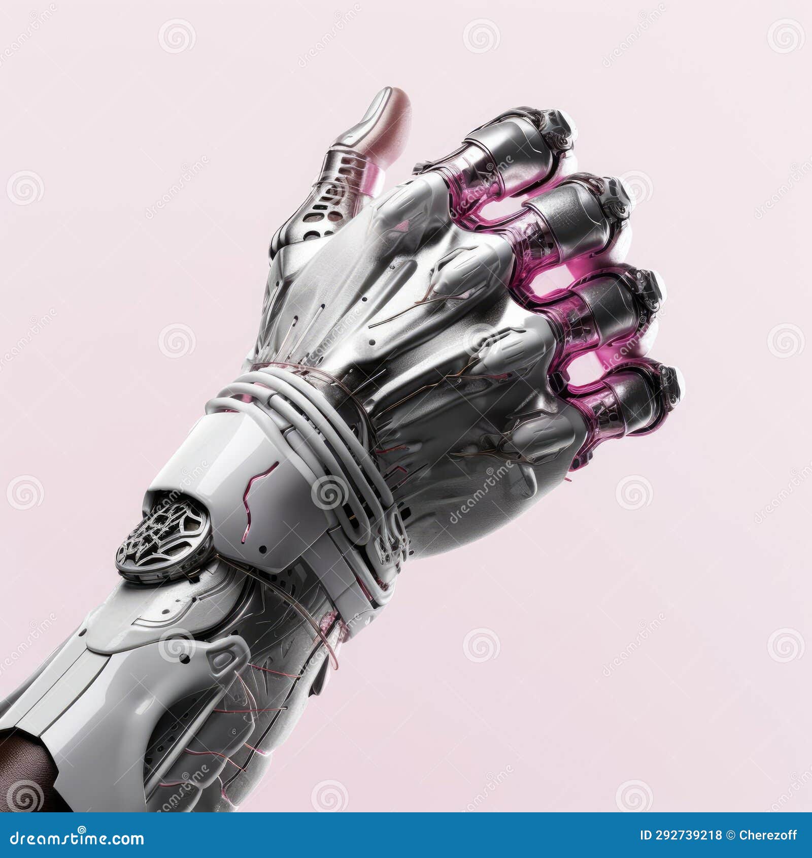Robot Hand Showing Gestures Stock Photo - Image of futuristic, cyborg ...