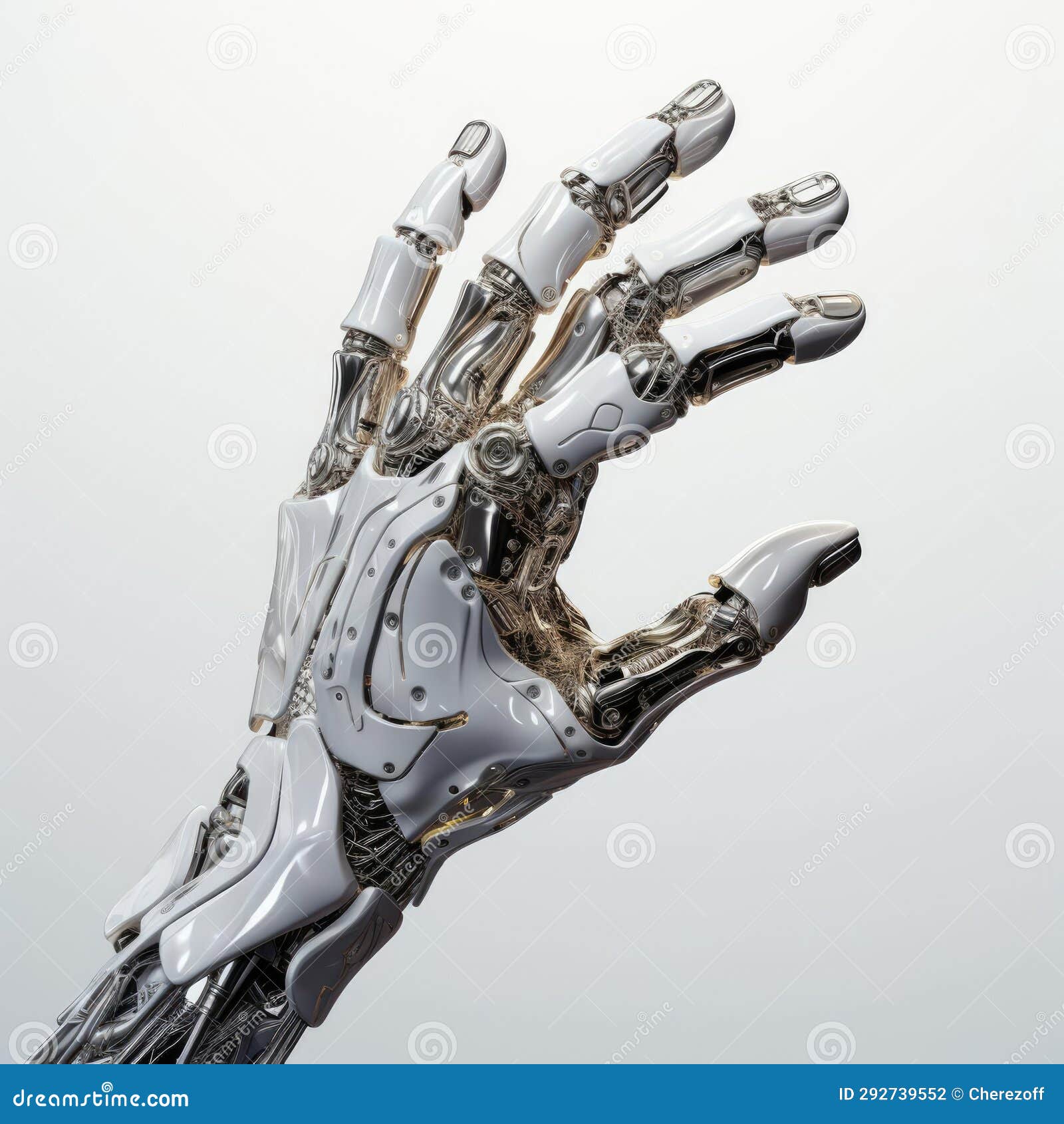 Robot Hand Showing Gestures Stock Photo - Image of graphic, futuristic ...