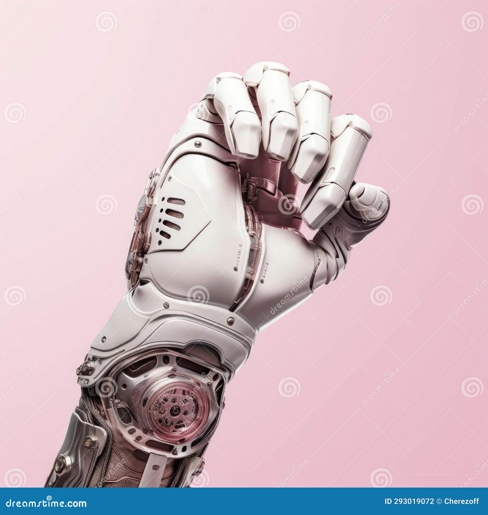 Robot Hand Showing Gestures Stock Photo - Image of showing, blue: 293019072