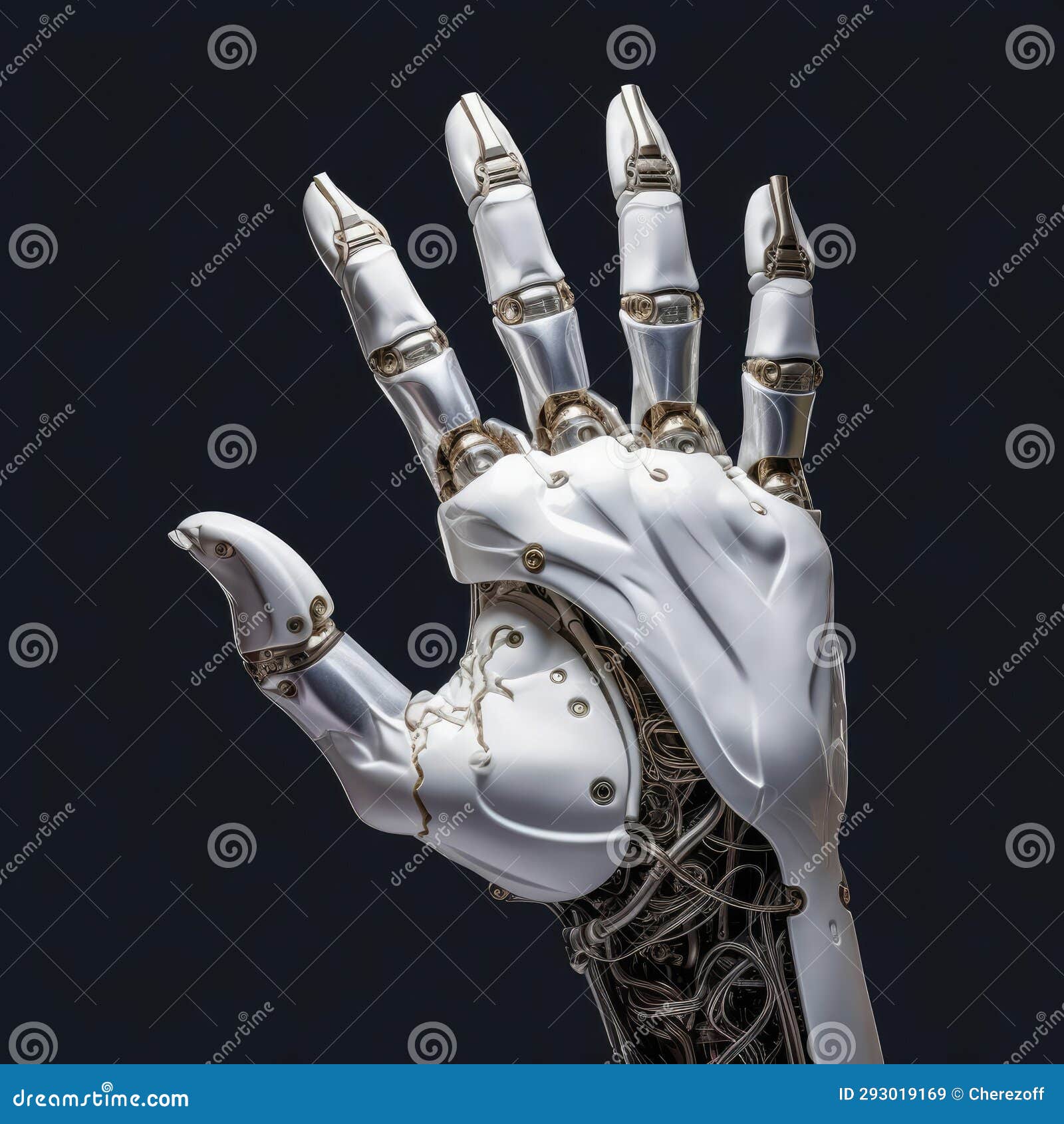 Robot Hand Showing Gestures Stock Image - Image of disruptive, future ...