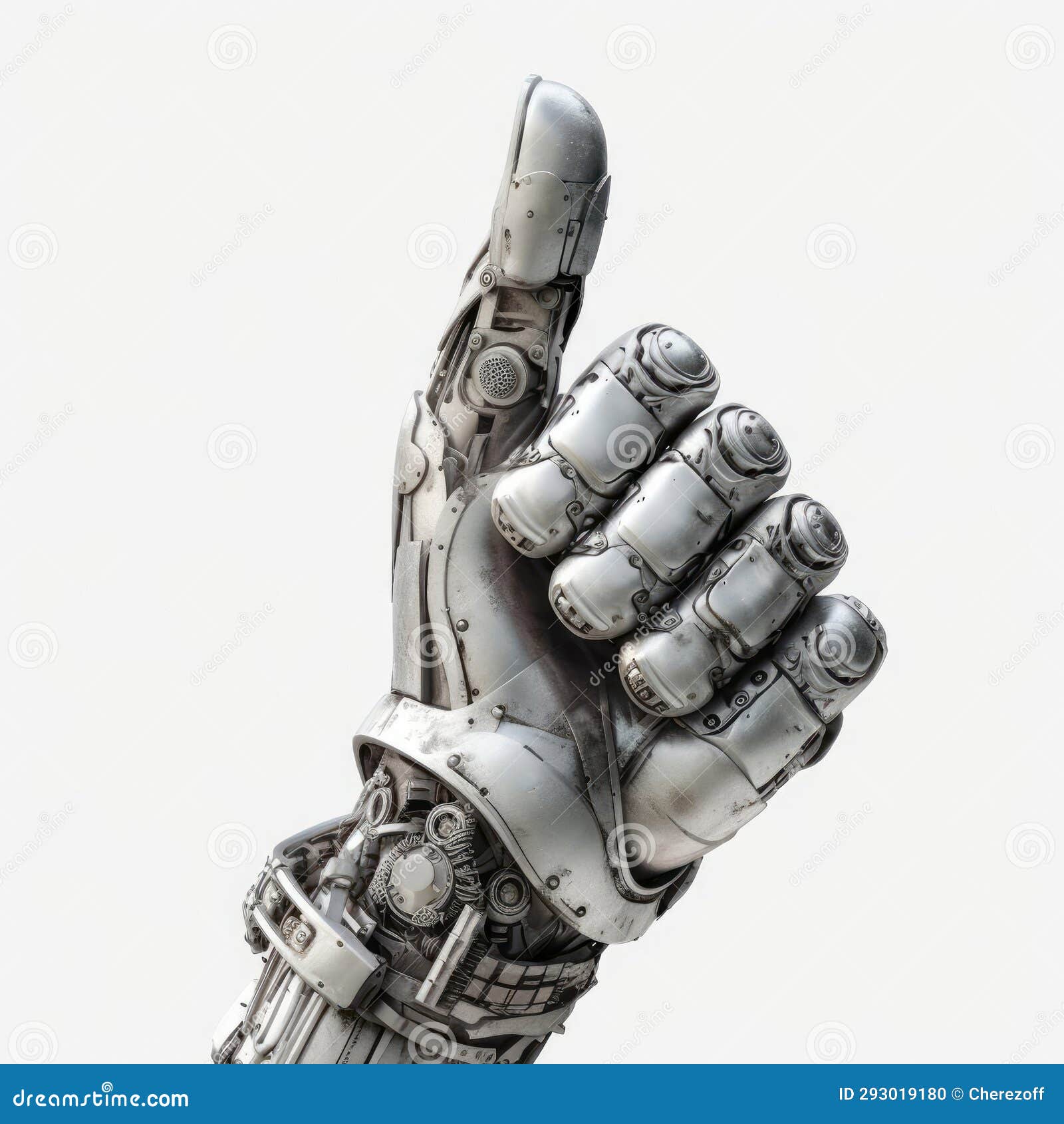 Robot Hand Showing Gestures Stock Photo - Image of isolated, cyber ...