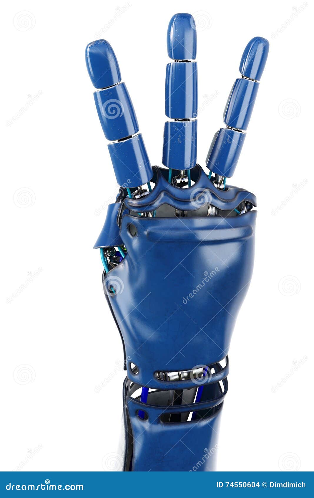 Robot stock illustration. Illustration of palm, concept - 74550604