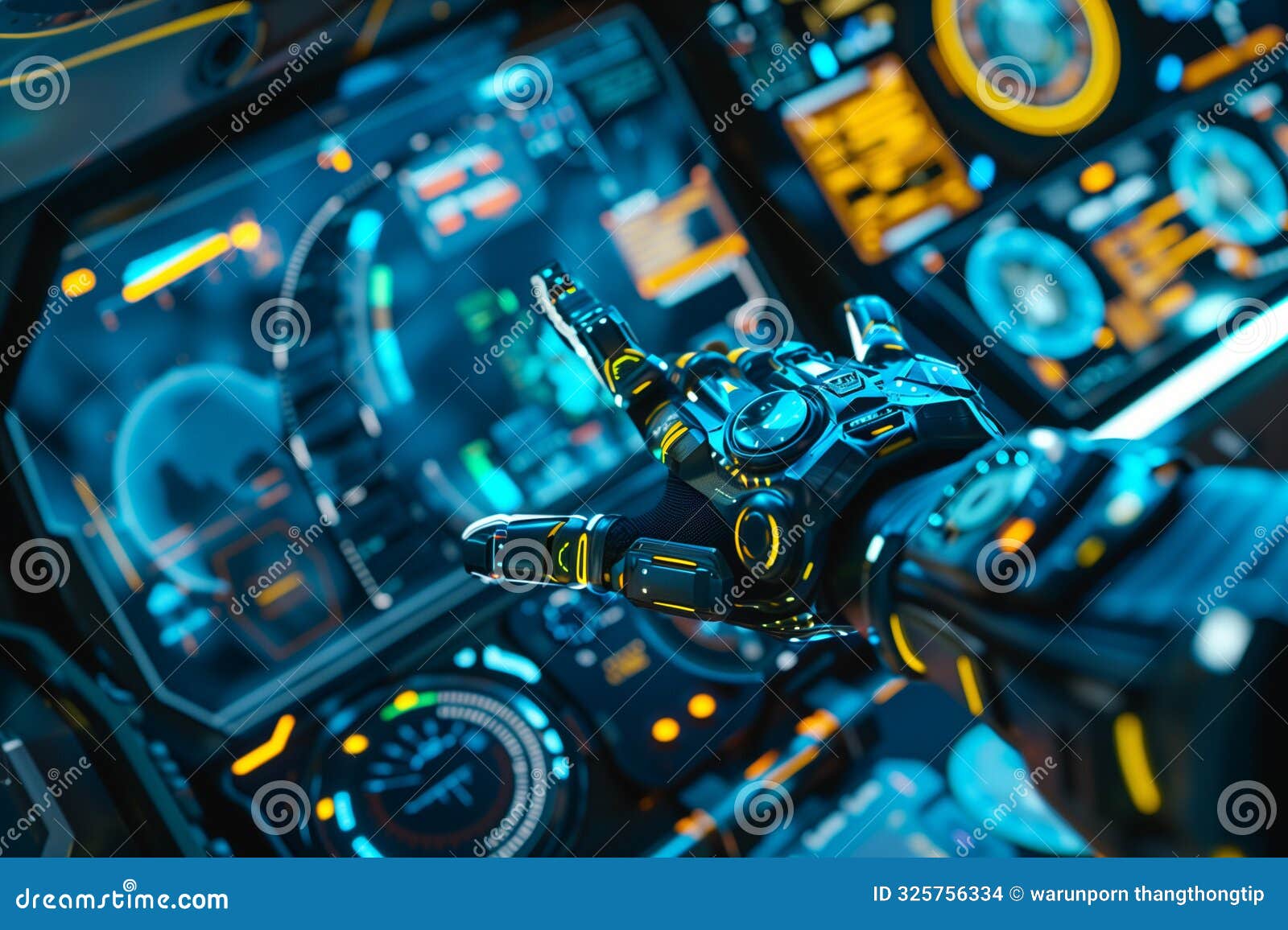 Submarine Control Room, Inside View Of A Modern Submarine Cockpit ...