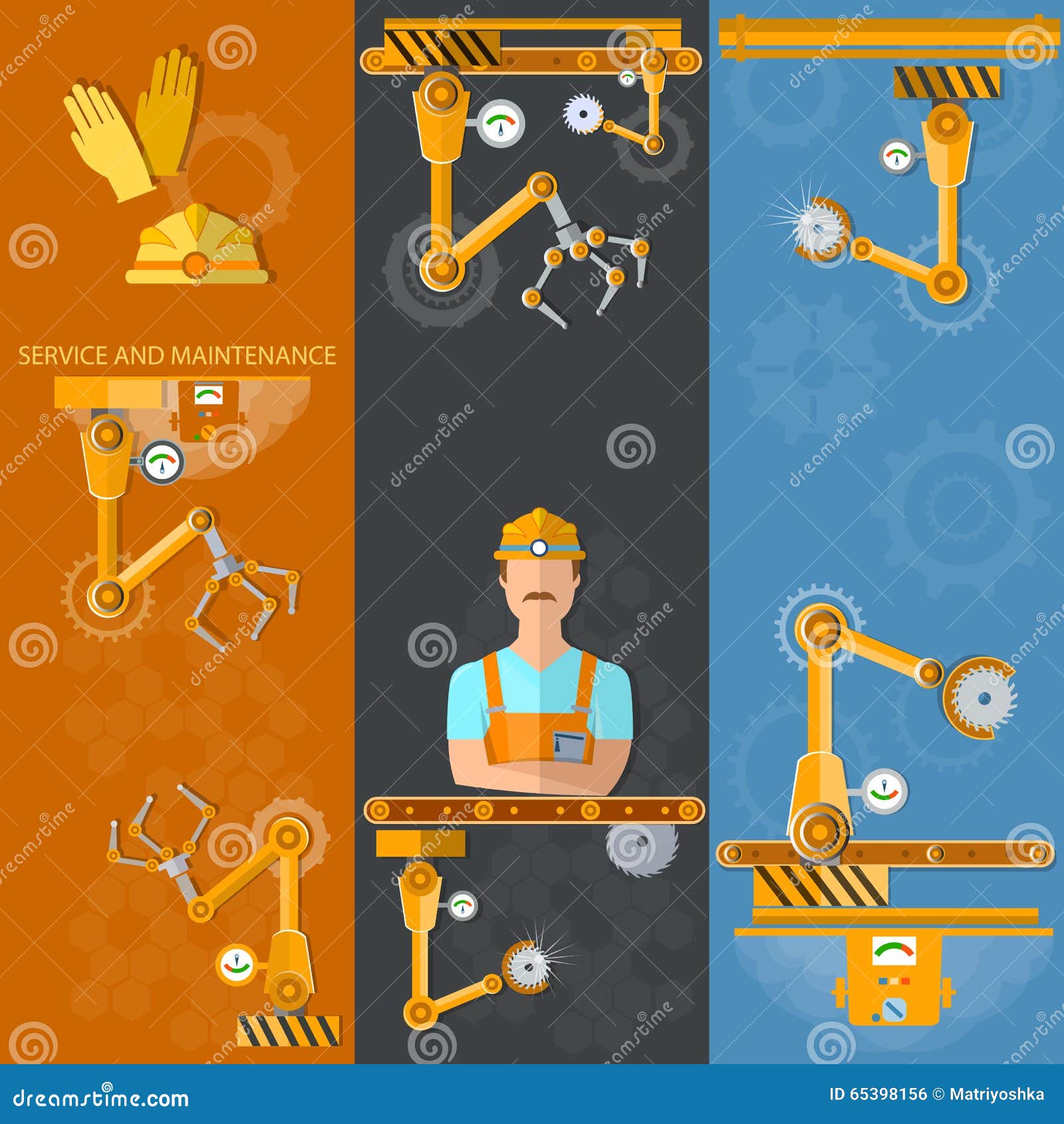Robot Hands With Diagram Charts Projection Stock Photography ...