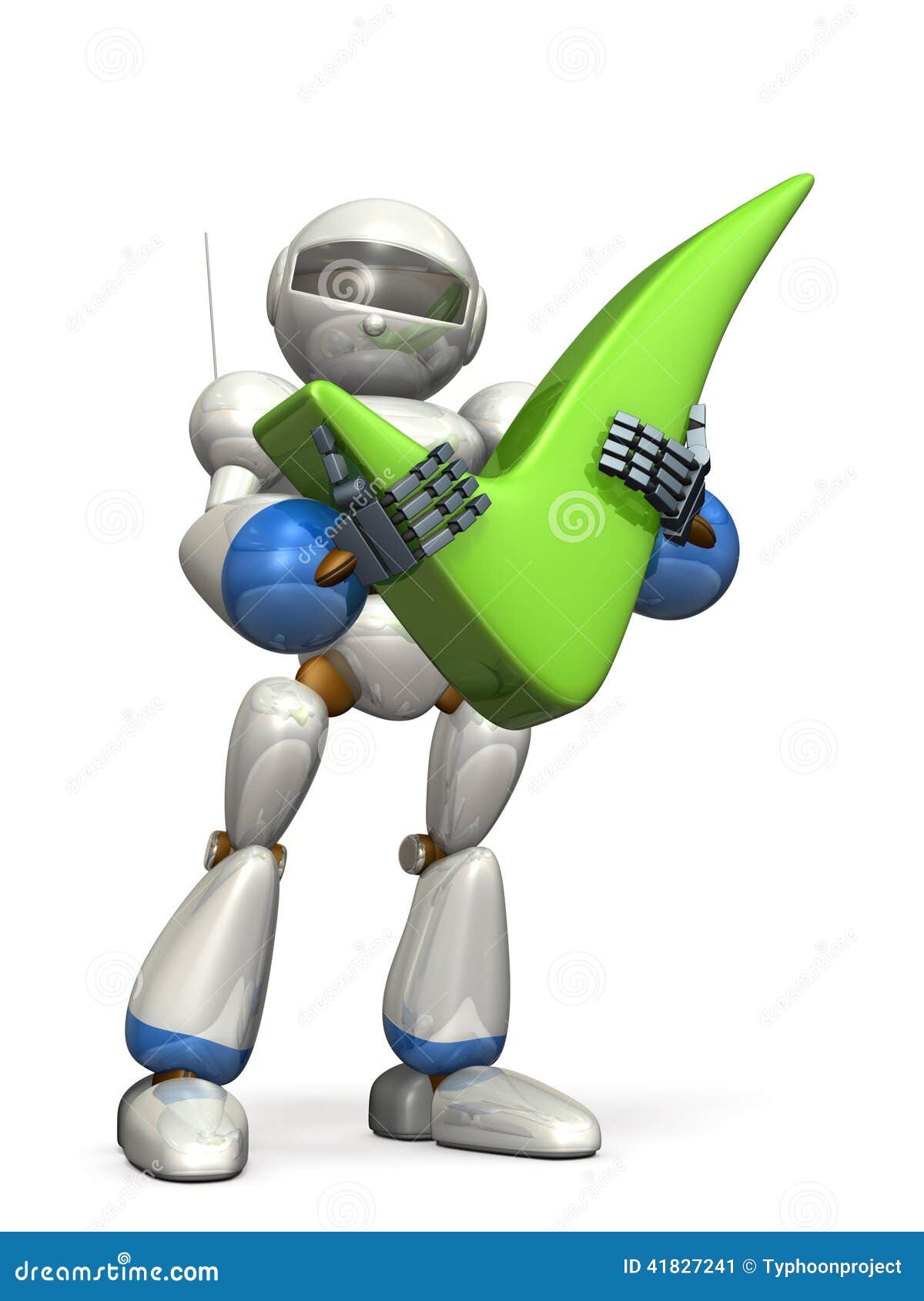 Robot Has A Check Mark. Royalty-Free Stock Photo | CartoonDealer.com ...
