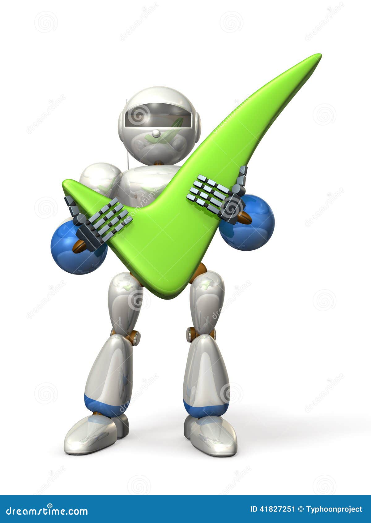 Robot Has A Check Mark. Royalty-Free Stock Photo | CartoonDealer.com ...
