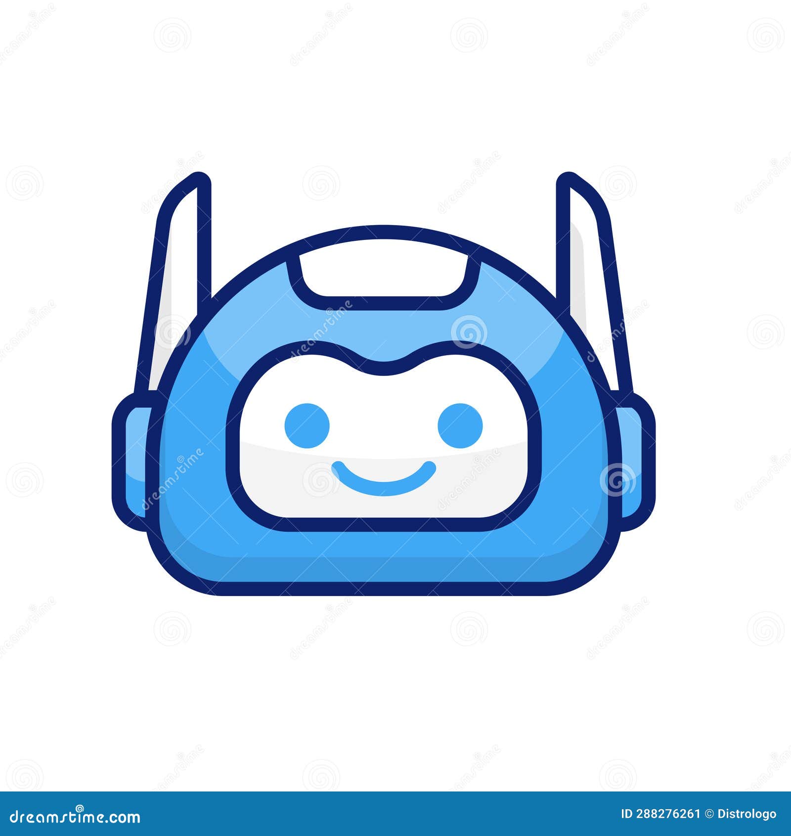 Robot Head Avatar Vector Design. Cartoon Robot Head Icon Stock Vector ...