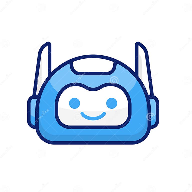Robot Head Avatar Vector Design. Cartoon Robot Head Icon Stock Vector ...
