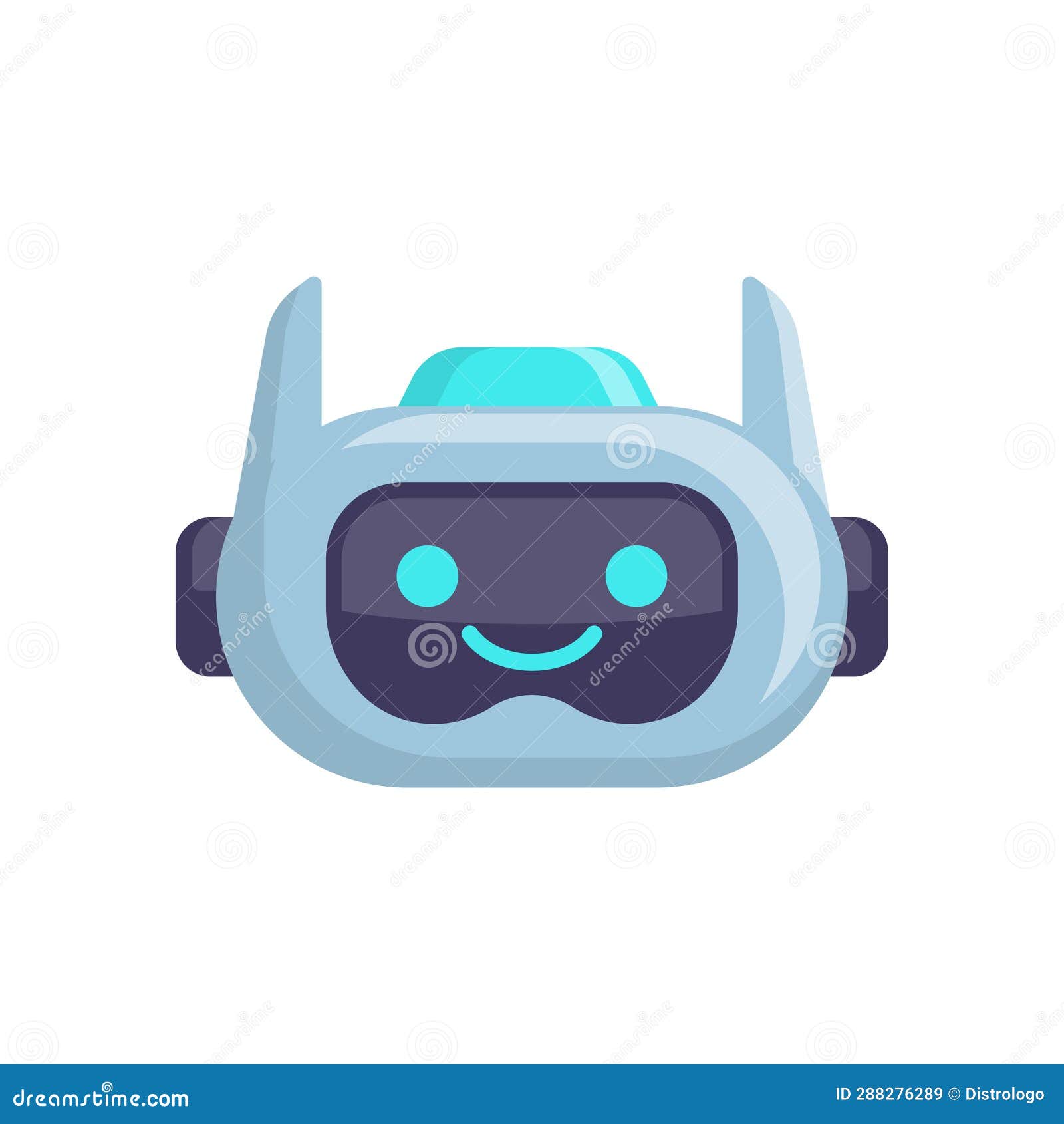 Robot Head Avatar Vector Design. Cartoon Robot Head Icon Stock Vector ...
