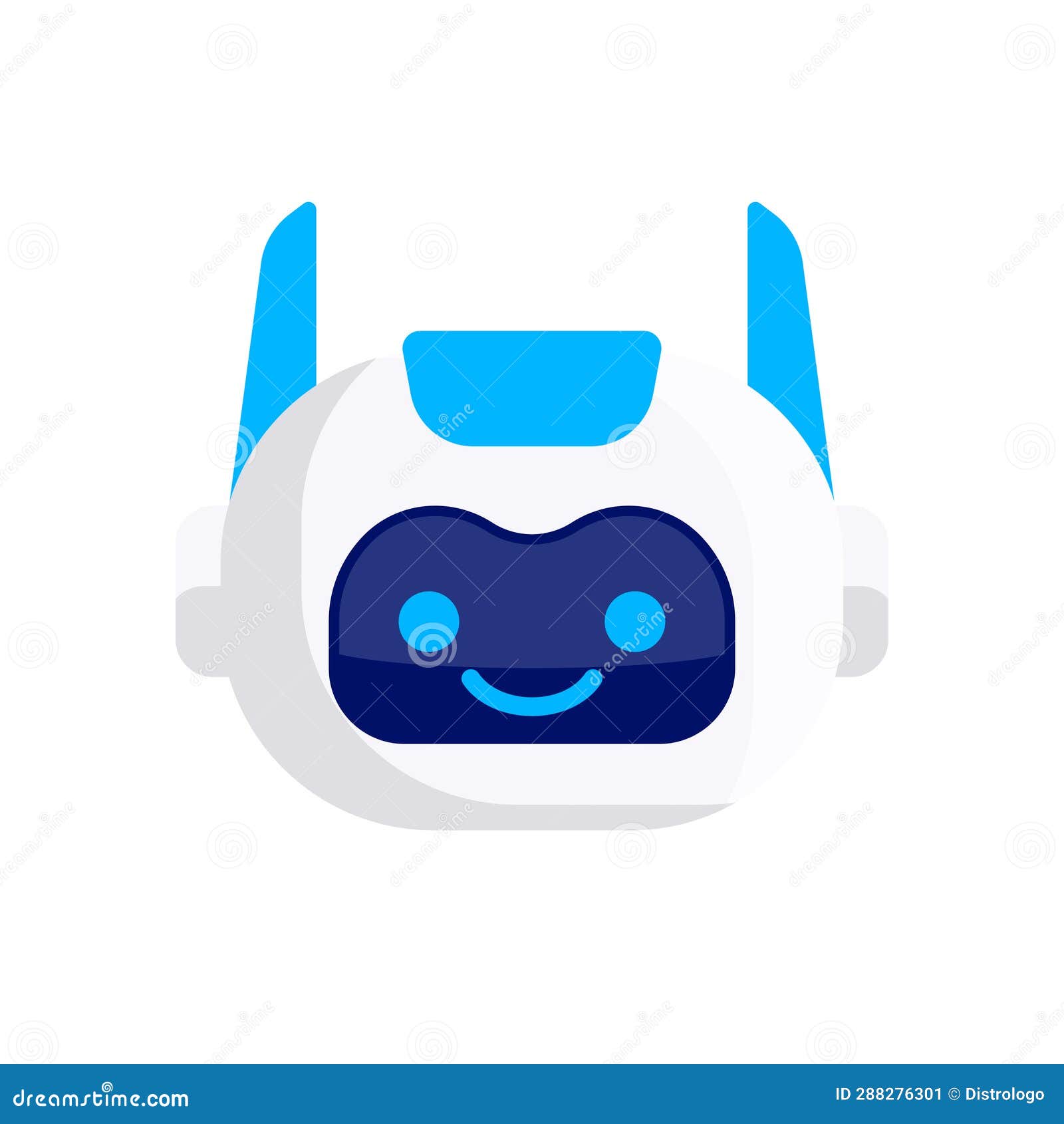Robot Head Avatar Vector Design. Cartoon Robot Head Icon Stock Vector ...