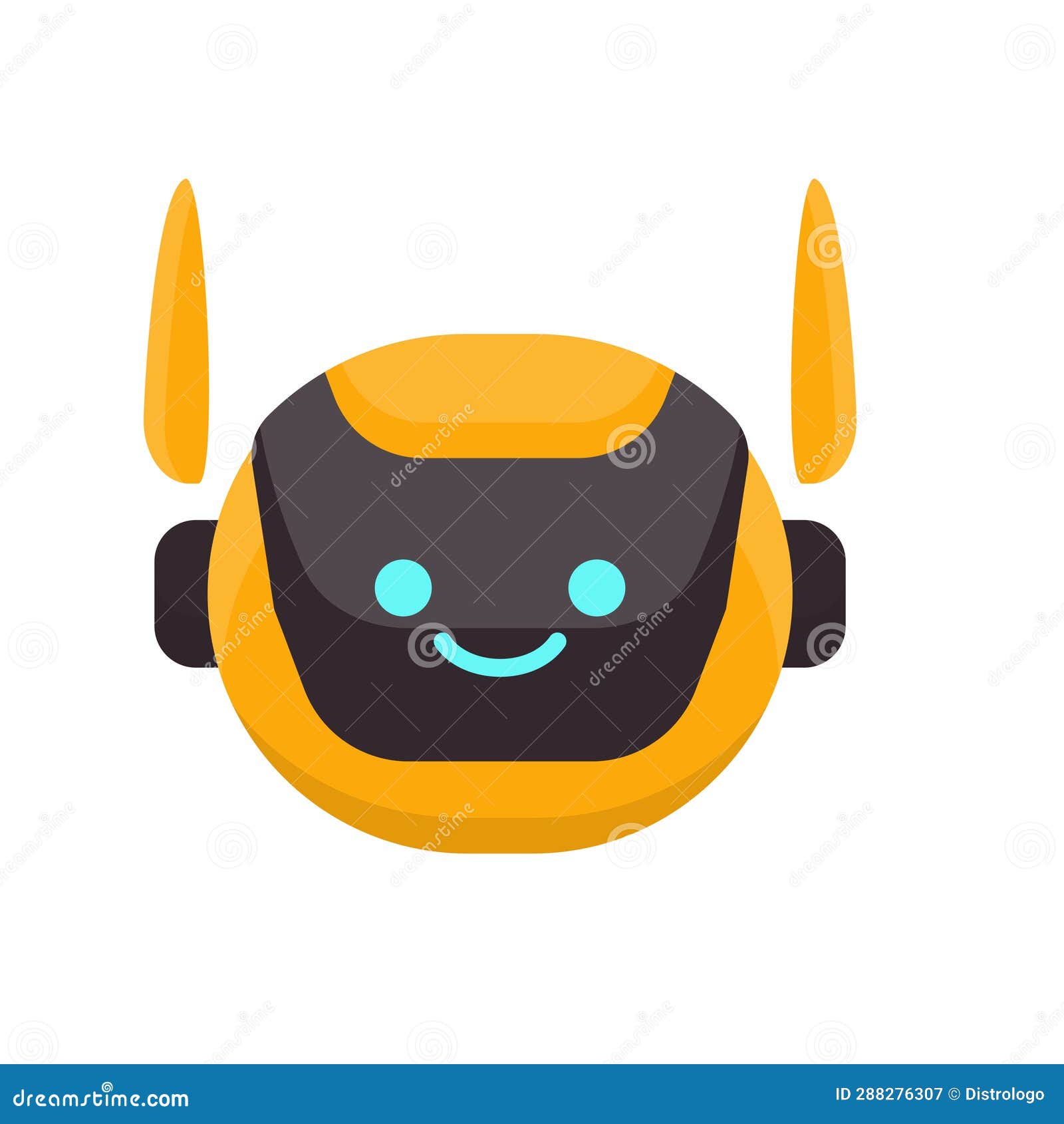 Robot Head Avatar Vector Design. Cartoon Robot Head Icon Stock Vector ...
