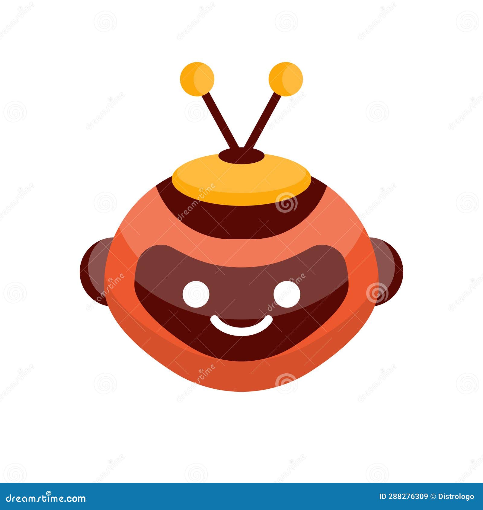 Robot Head Avatar Vector Design. Cartoon Robot Head Icon Stock Vector ...