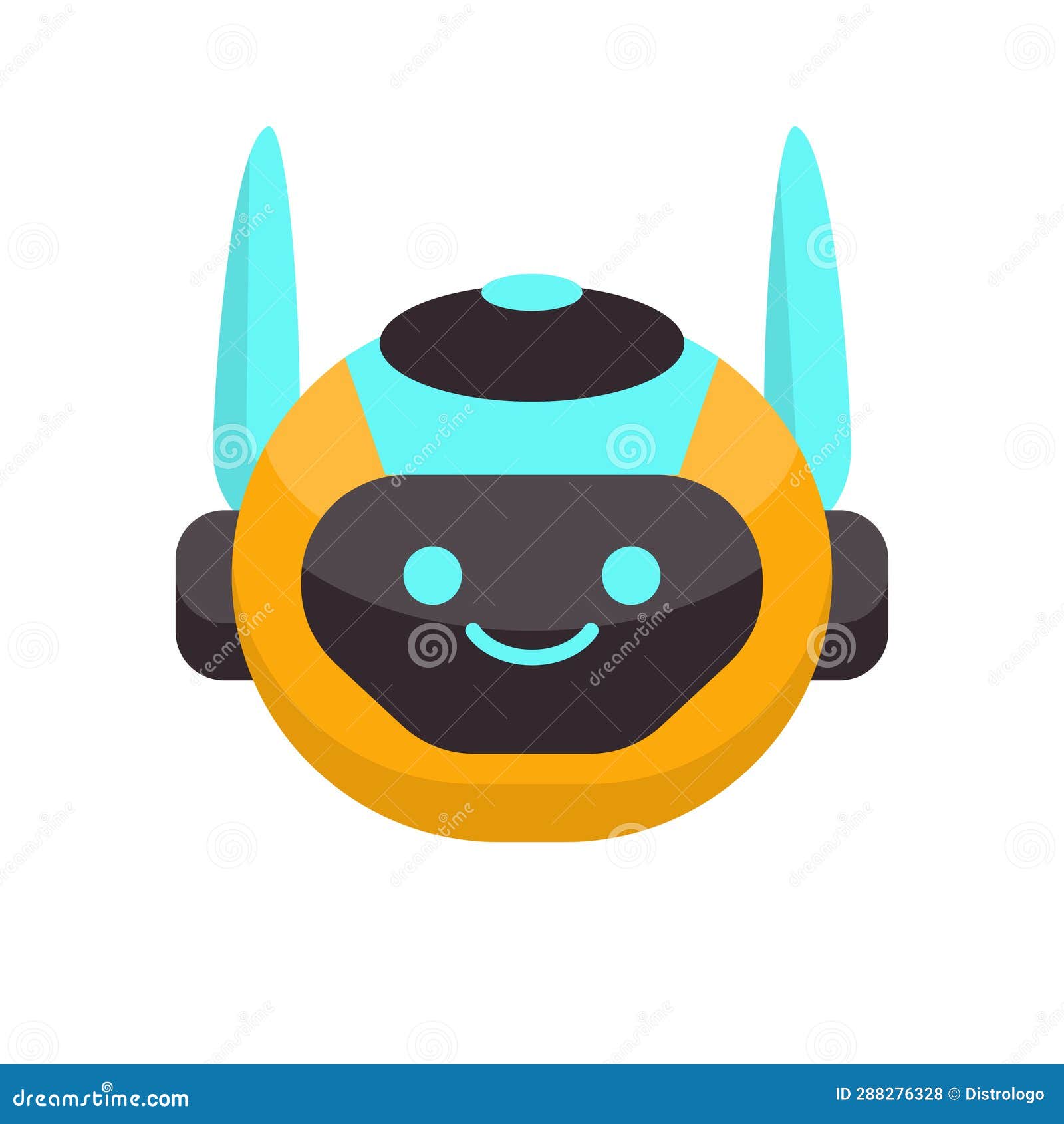Robot Head Avatar Vector Design. Cartoon Robot Head Icon Stock Vector ...