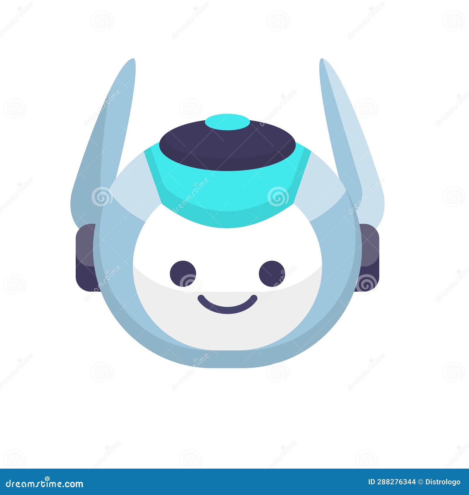 Robot Head Avatar Vector Design. Cartoon Robot Head Icon Stock Vector ...