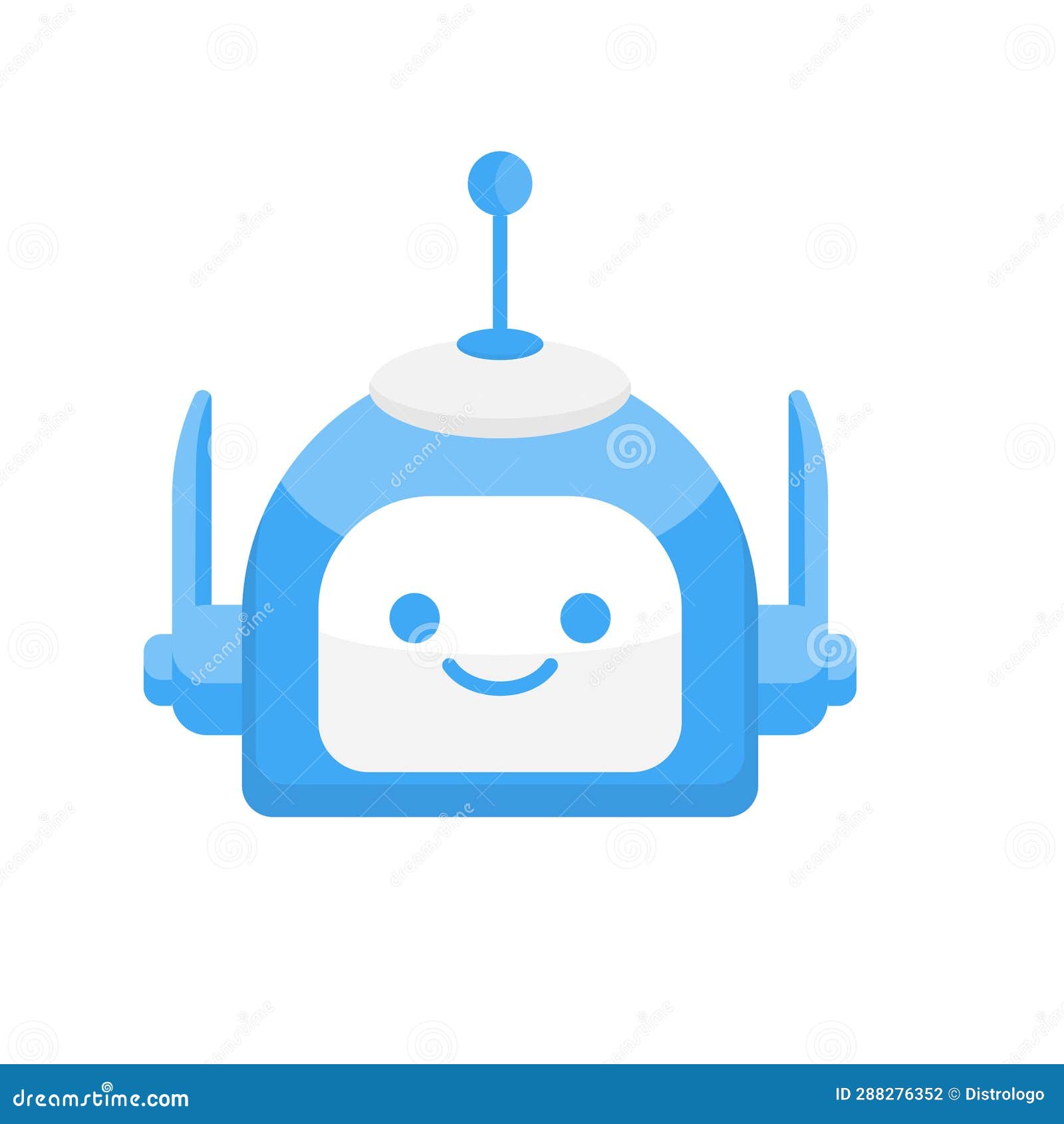 Robot Head Avatar Vector Design. Cartoon Robot Head Icon Stock Vector ...