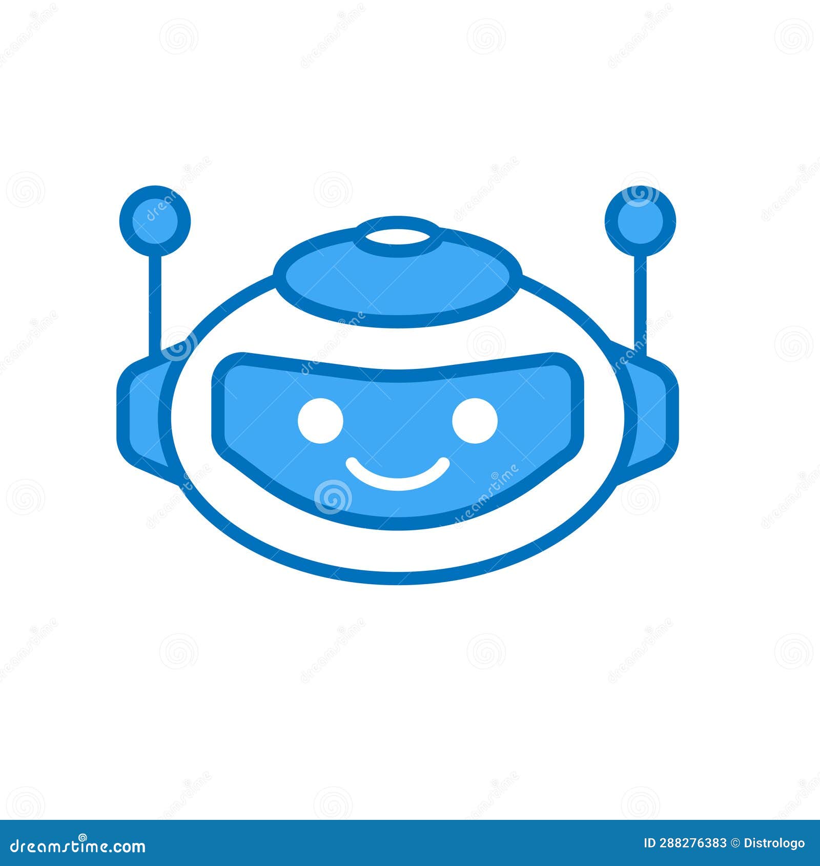 Robot Head Avatar Vector Design. Cartoon Robot Head Icon Stock Vector ...